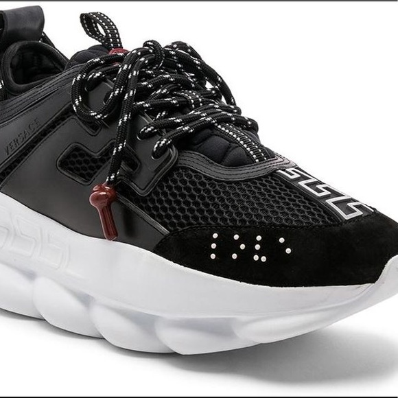 Versace | Shoes | Versace Chain Reaction Black | Poshmark